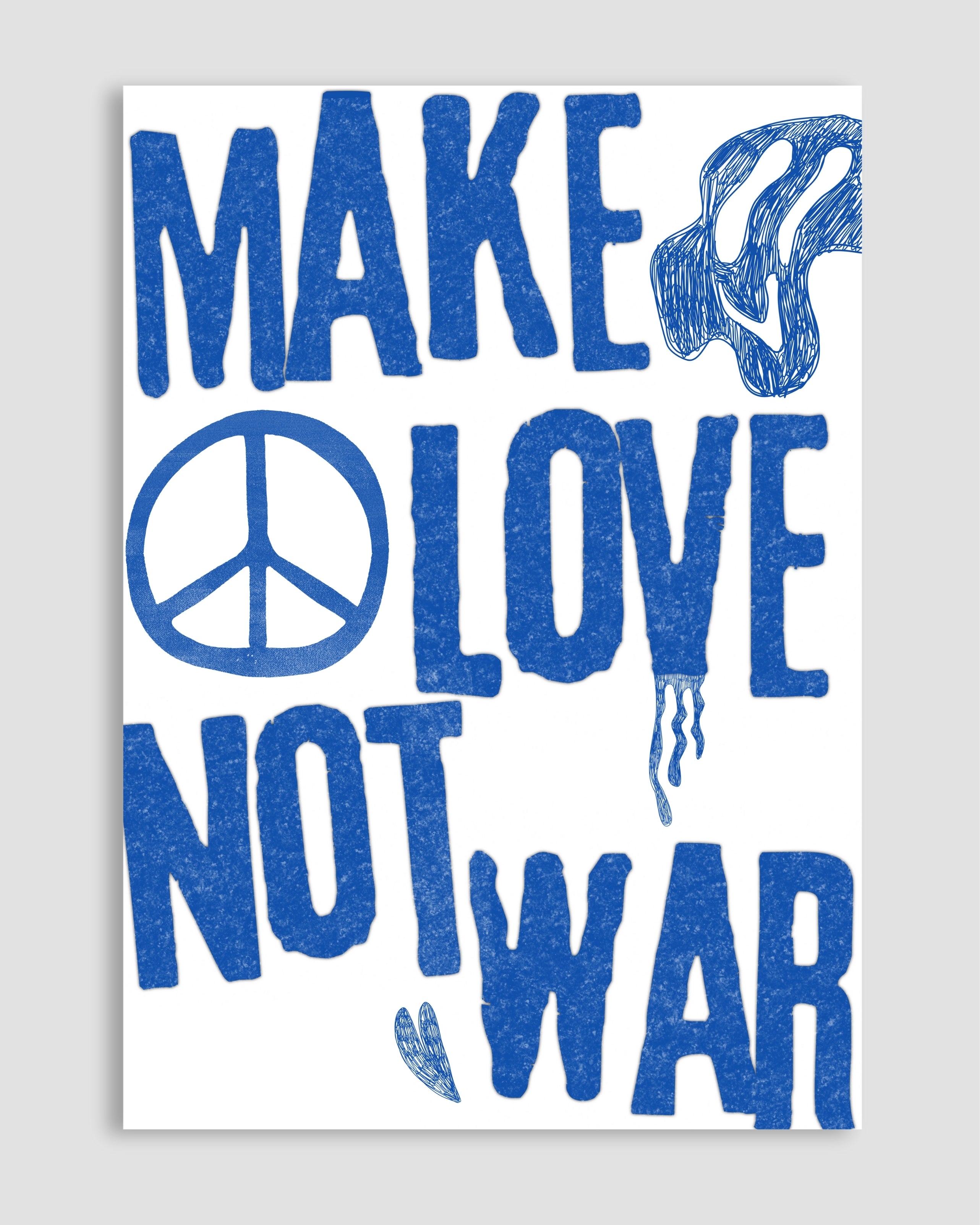 Make Love Not War Poster – Postilsa
