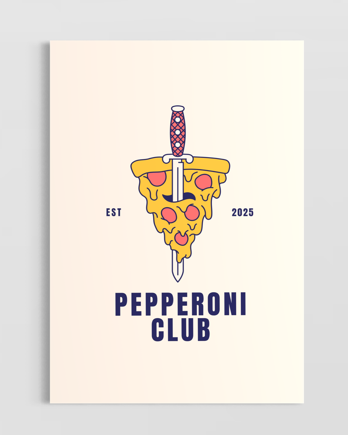 Pepperoni Club Poster – Postilsa